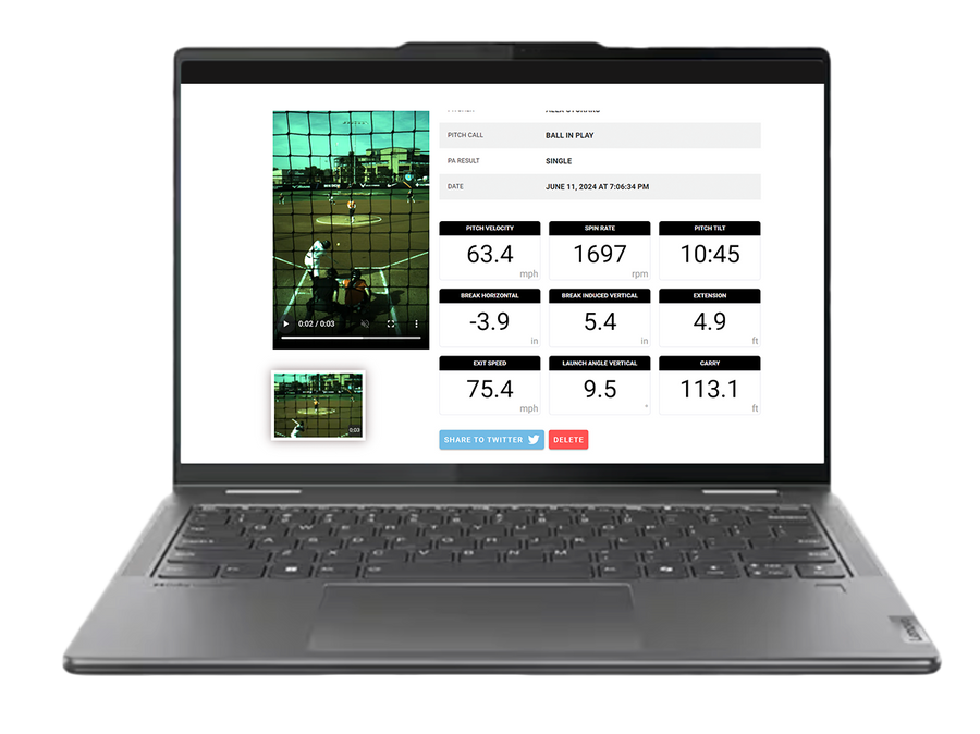 FlightScope X3B Softball Launch Monitor
